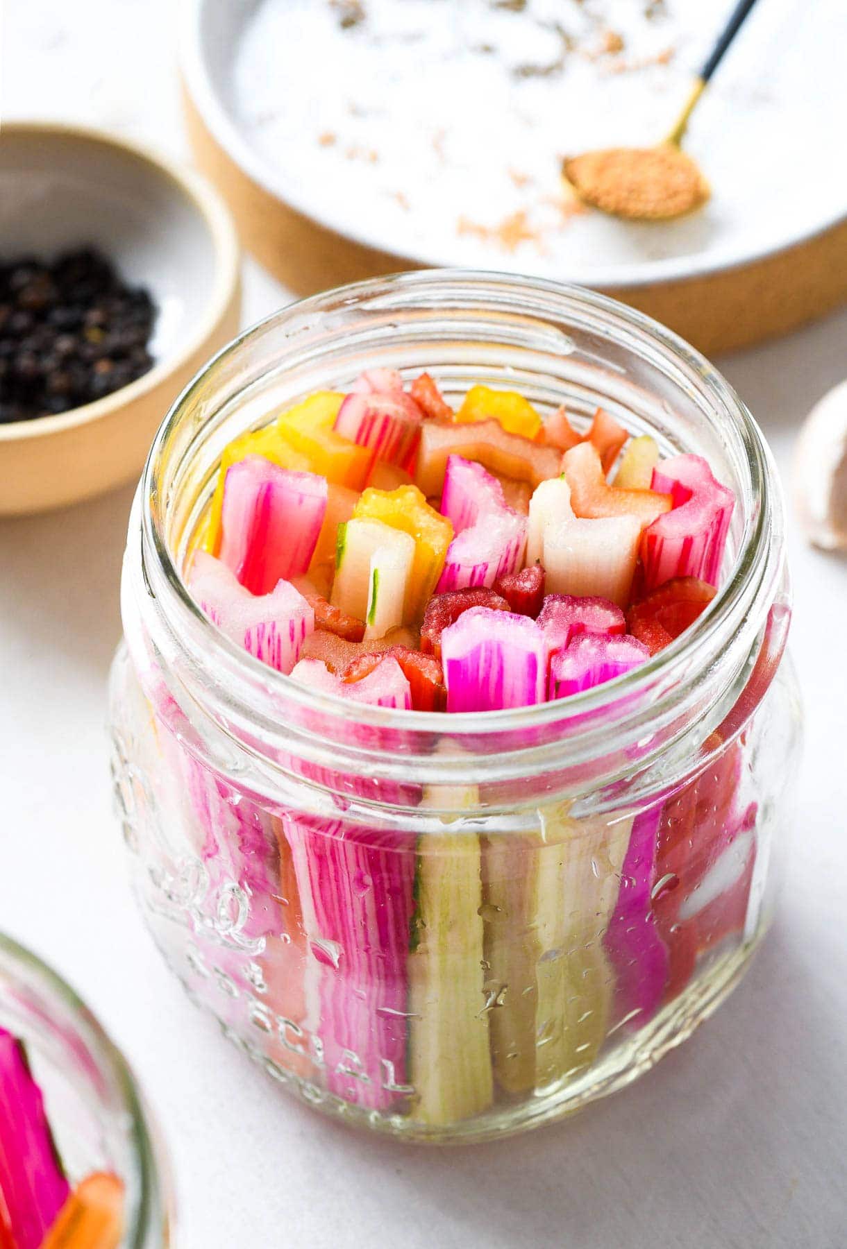 Pickled Rainbow Chard Stems – Swine & Sea